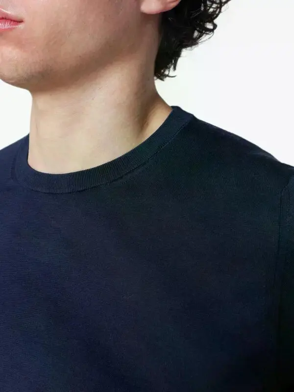 DRUMOHR Fine-knit Ribbed-trim T-shirt