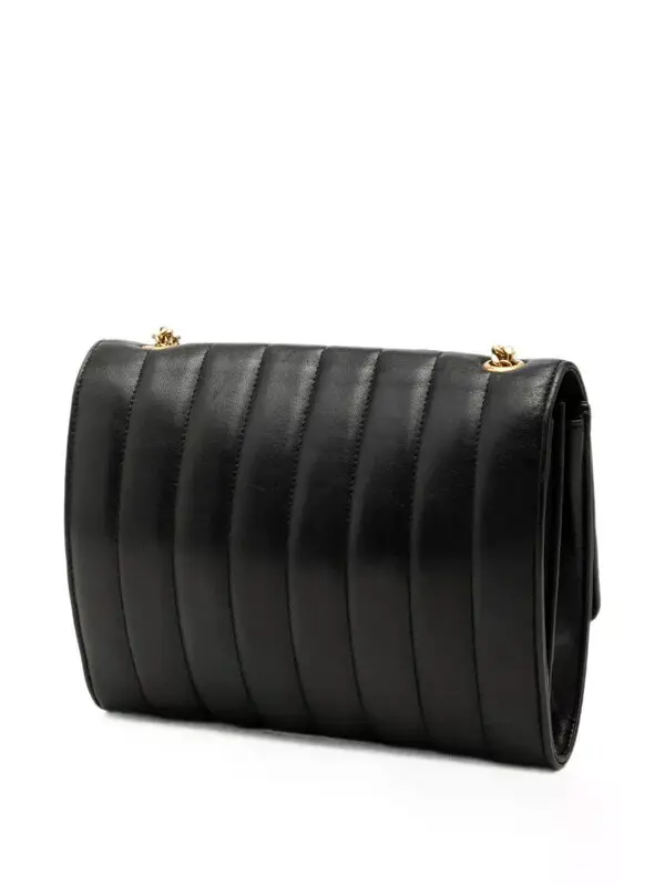 Saint Laurent Matelassé Lambskin Monogram Vicky Chain Wallet Crossbody Bag