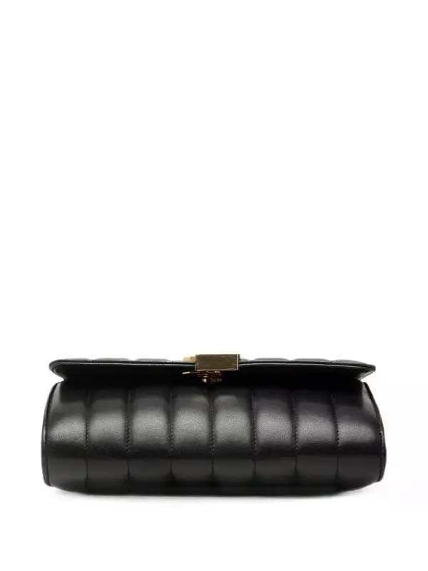 Saint Laurent Matelassé Lambskin Monogram Vicky Chain Wallet Crossbody Bag
