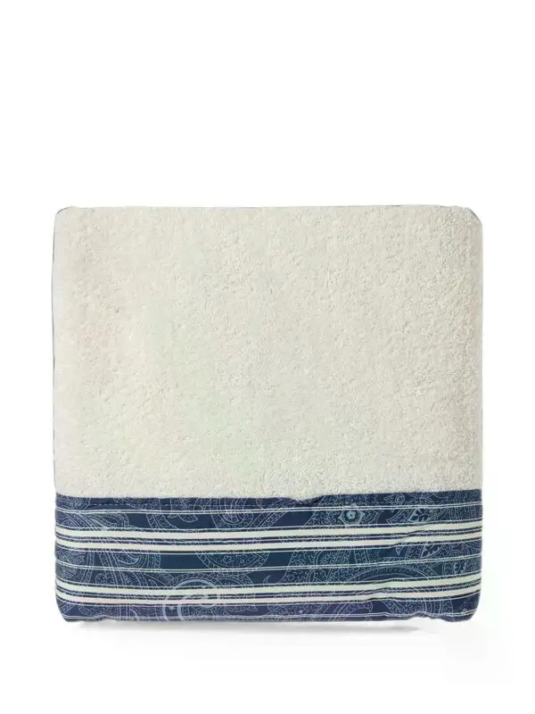 Etro Paisley-print Embroidered Bath Towel