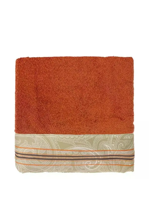 Etro Paisley-print Bath Towel - Orange