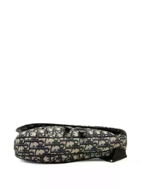 Dior Oblique Canvas Saddle Crossbody Bag