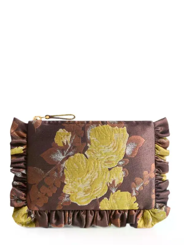 La DoubleJ Devon Silk Mix Jacquard Hand Pouch
