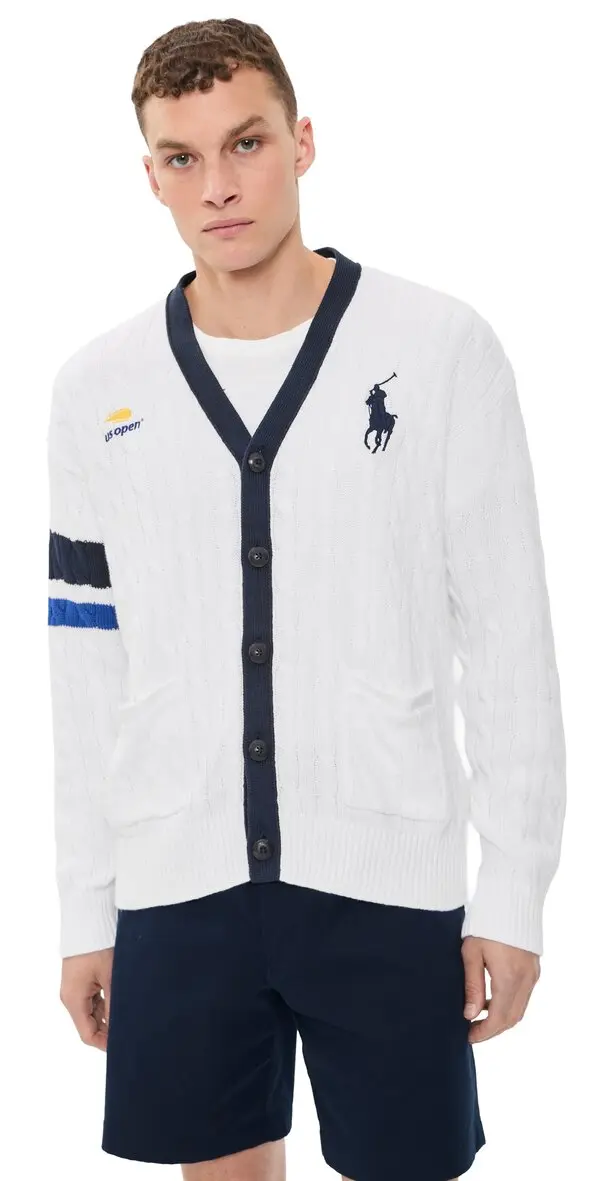 Polo Ralph Lauren Us Open Tennis Championships Cable Knit Cardigan