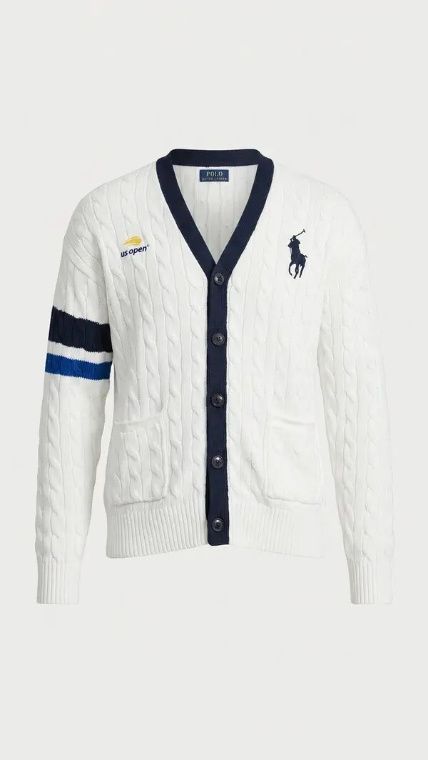 Polo Ralph Lauren Us Open Tennis Championships Cable Knit Cardigan