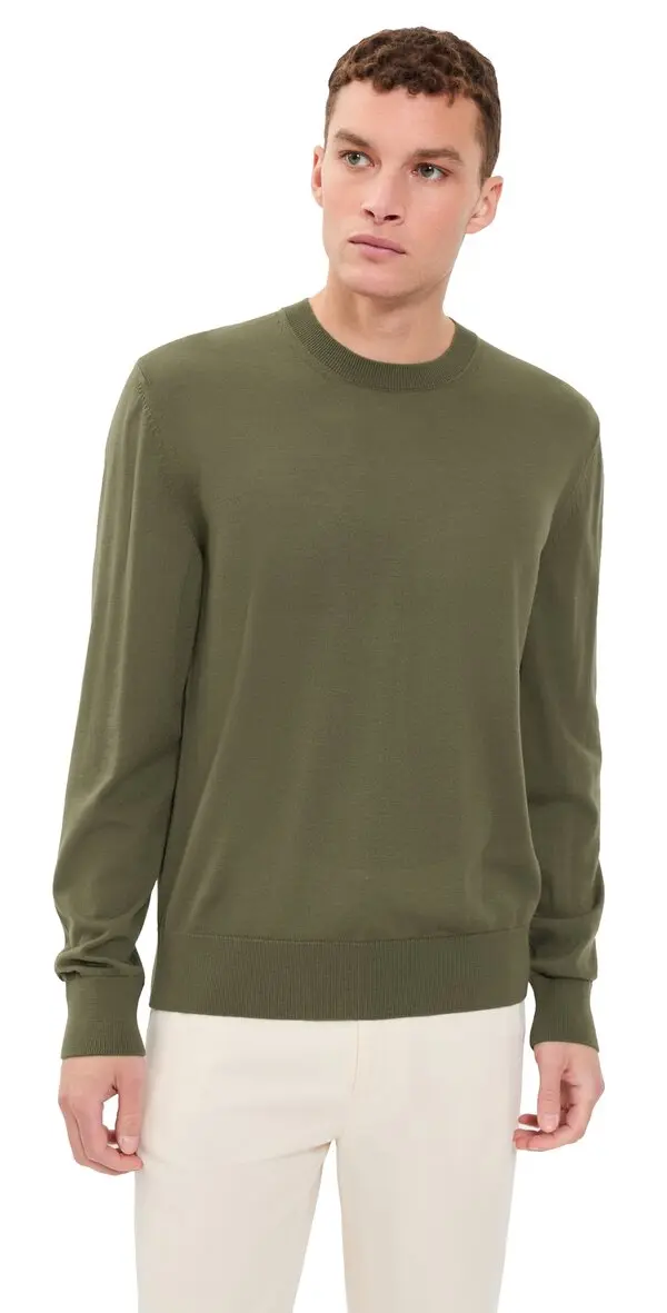 BOSS H-leno Crew Neck Wool Sweater