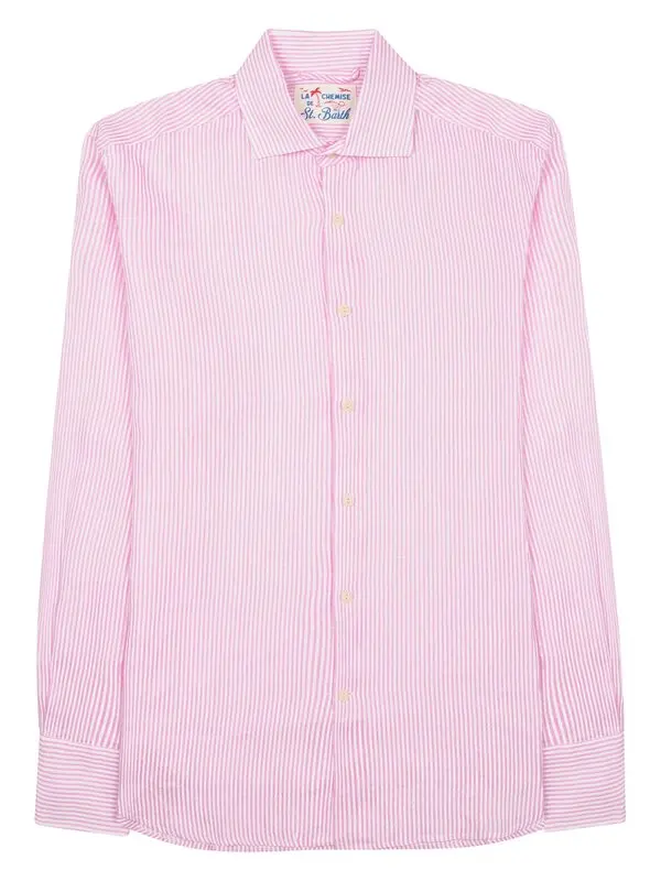 MC2 SAINT BARTH Pamplona" Linen Shirt - Pink