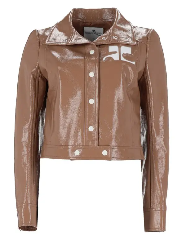 COURREGES Courrèges "reedition" Vinyl Jacket - Brown