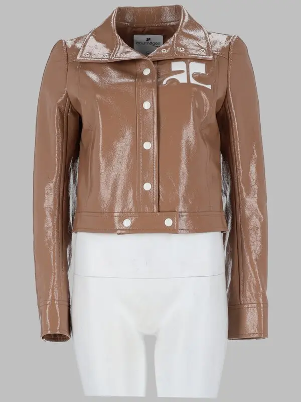 COURREGES Courrèges "reedition" Vinyl Jacket - Brown