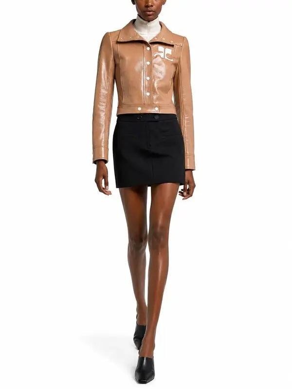 COURREGES Courrèges "reedition" Vinyl Jacket - Brown
