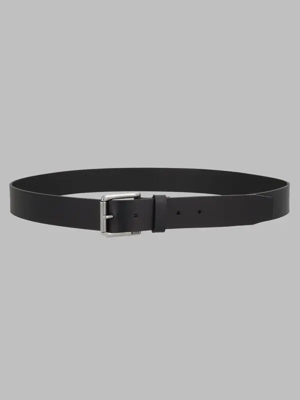 BOSS Joris" Belt With Silver Tone Buckle