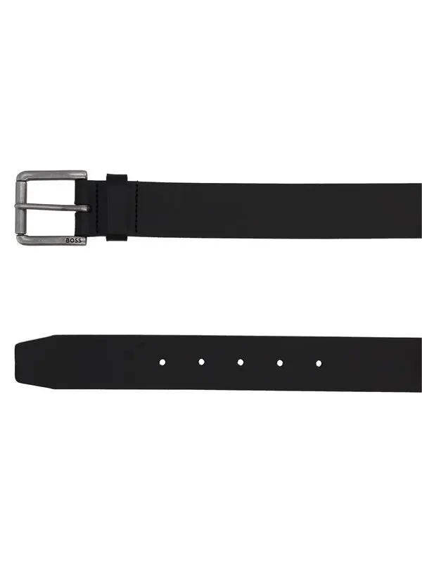 BOSS Joris" Belt With Silver Tone Buckle