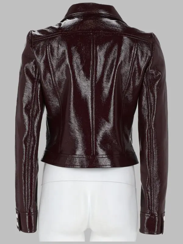 COURREGES Courrèges Cropped Logo Jacket - Bordeaux