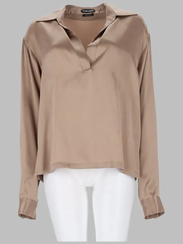 TOM FORD Silk Satin Polo