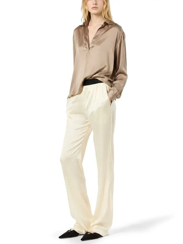 TOM FORD Silk Satin Polo