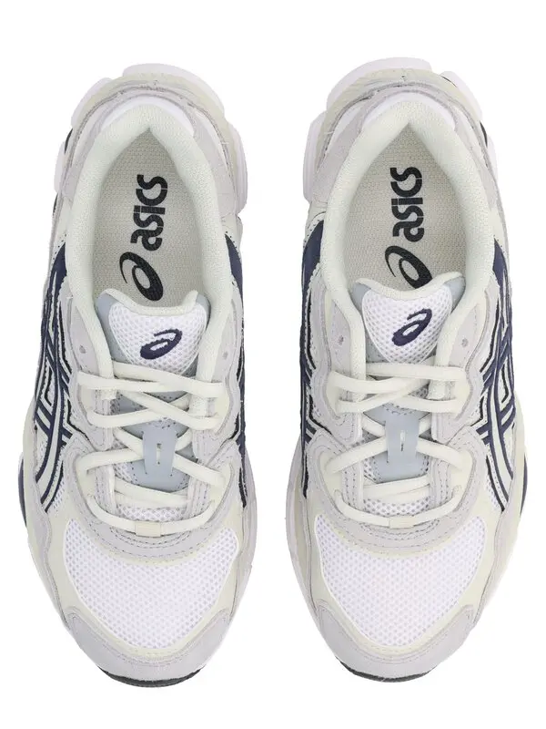 Asics Gel-nyc Sneakers With Leather And Suede Accents - White