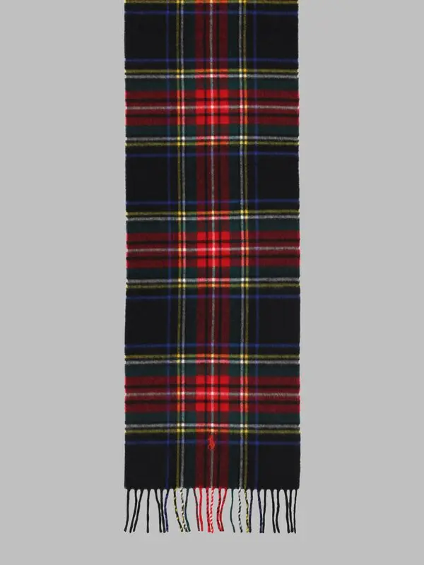 Polo Ralph Lauren Plaid Scarf With Fringe
