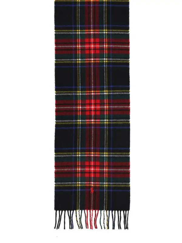 Polo Ralph Lauren Plaid Scarf With Fringe