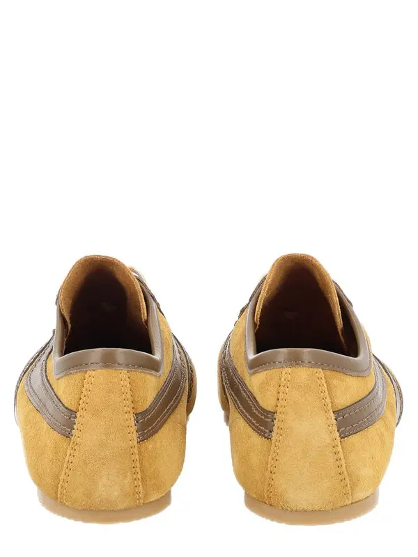 Dries Van Noten Suede Lace Up Sneakers - Beige