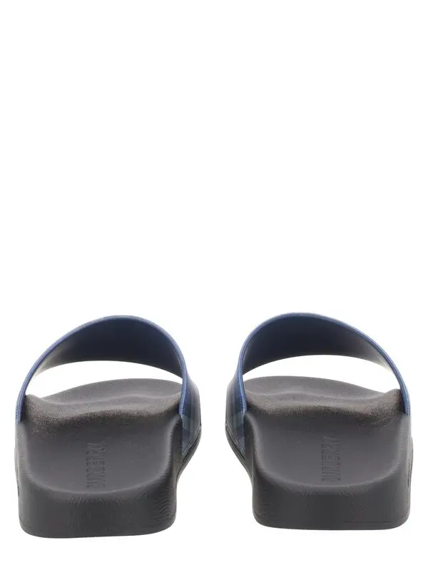 Burberry Checked Slides - Multicolour