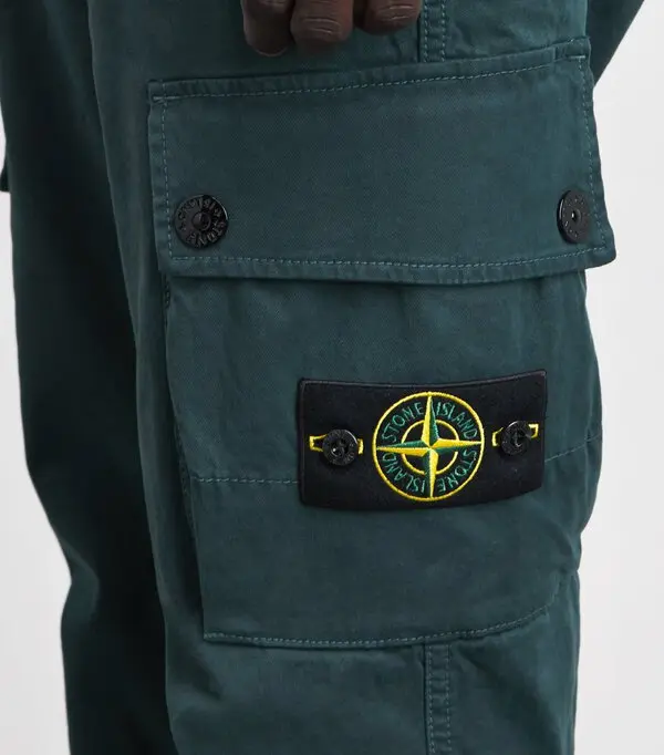 Stone Island Stretch-cotton Slim Cargo Trousers