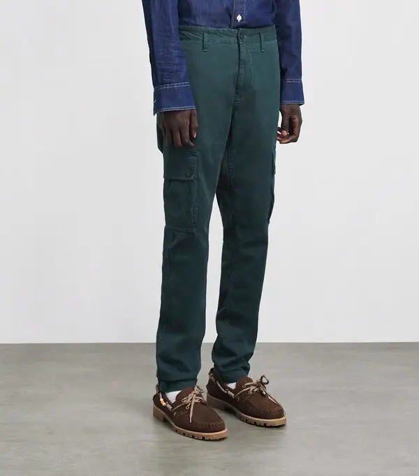 Stone Island Stretch-cotton Slim Cargo Trousers