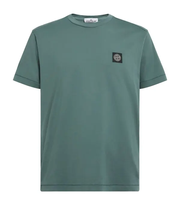 Stone Island Cotton Compass Logo T-shirt