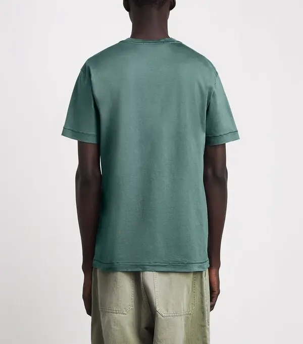 Stone Island Cotton Compass Logo T-shirt