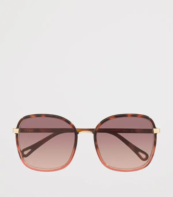 Chloé Injected Franky Square Sunglasses