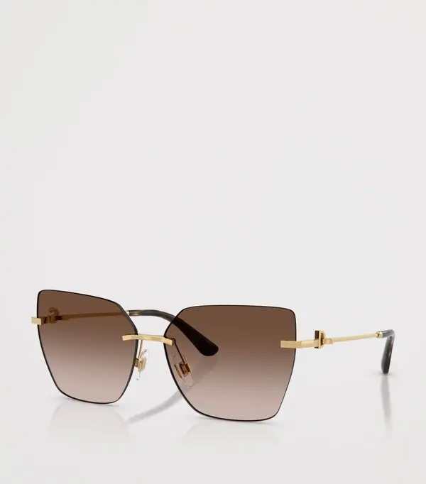 Dolce & Gabbana Metal Cat Eye Sunglasses