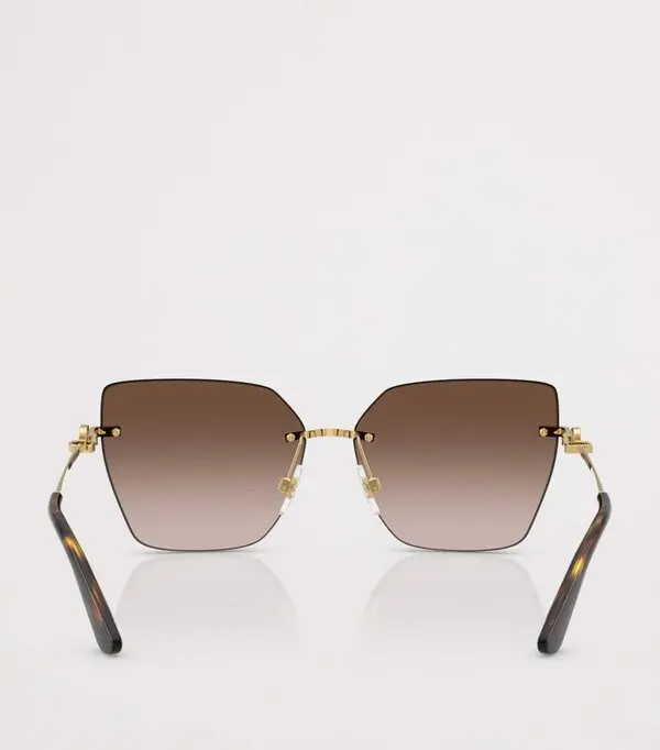 Dolce & Gabbana Metal Cat Eye Sunglasses