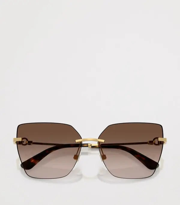 Dolce & Gabbana Metal Cat Eye Sunglasses
