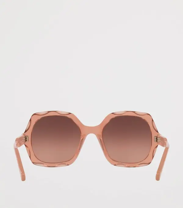 Chloé Acetate Olivia Rectangle Sunglasses