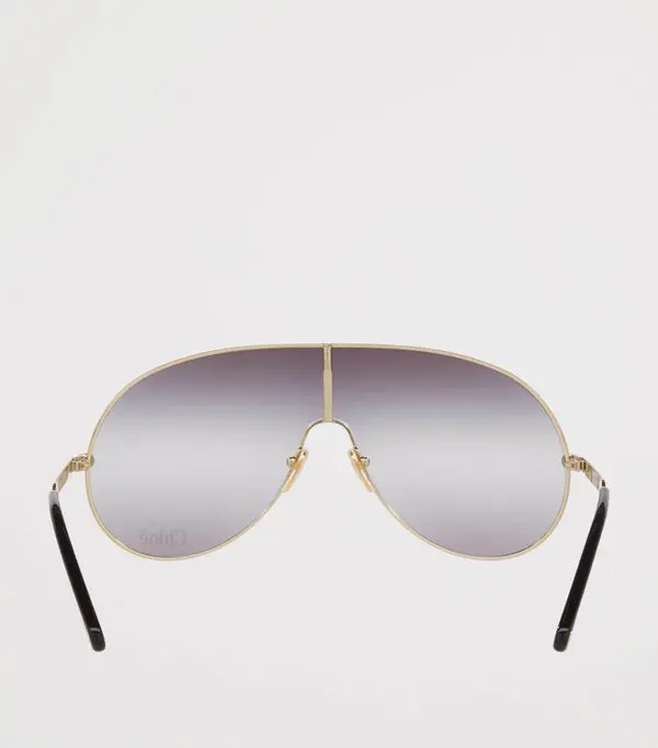 Chloé Aly Metal Aviator Sunglasses