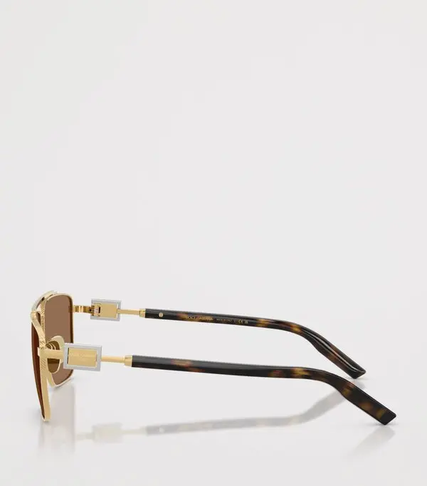 Dolce & Gabbana Metal Square Sunglasses