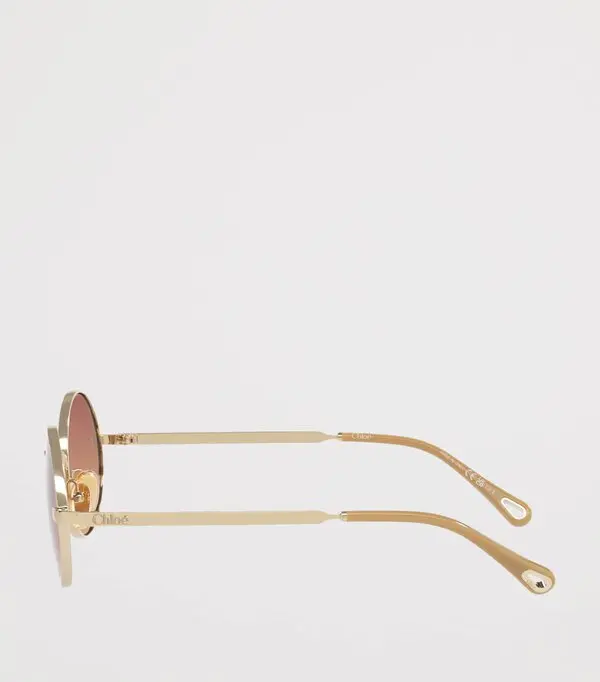 Chloé Aly Round Frame Sunglasses