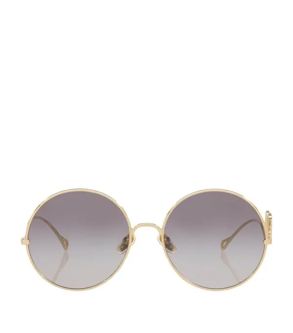 Chloé Metal Iconic Round Sunglasses