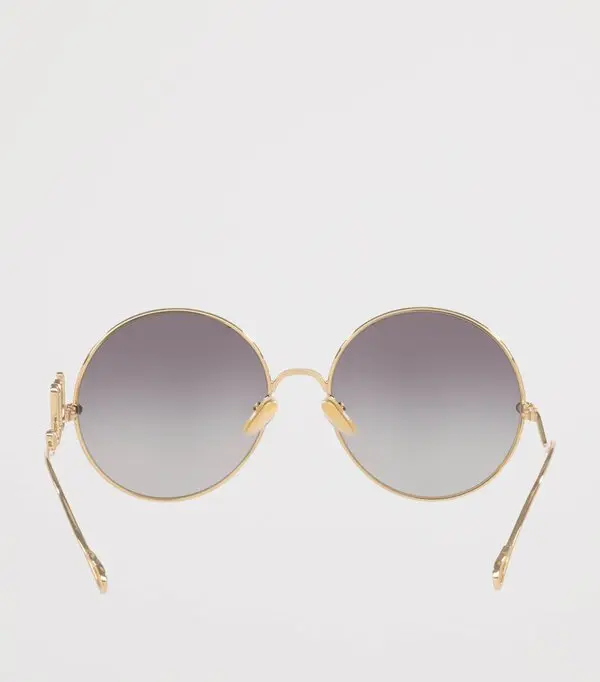 Chloé Metal Iconic Round Sunglasses