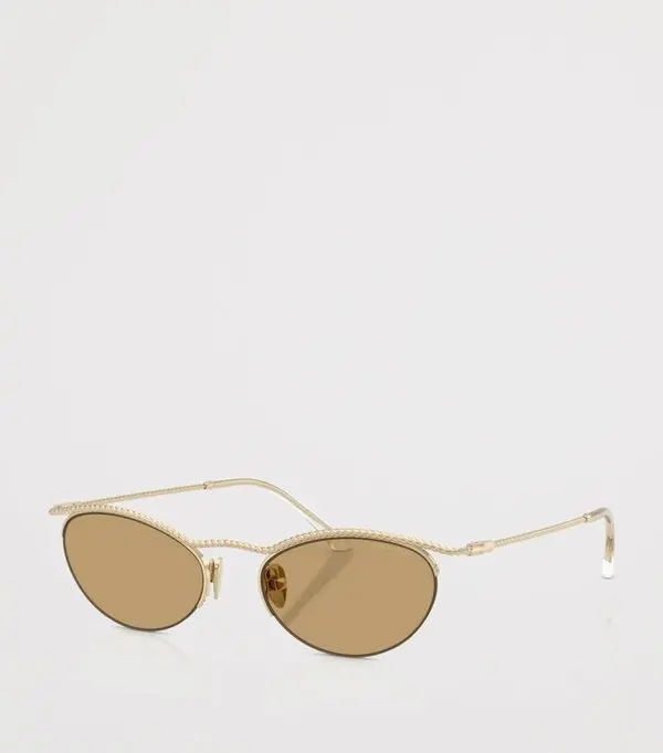 Giorgio Armani Metal Butterfly Sunglasses
