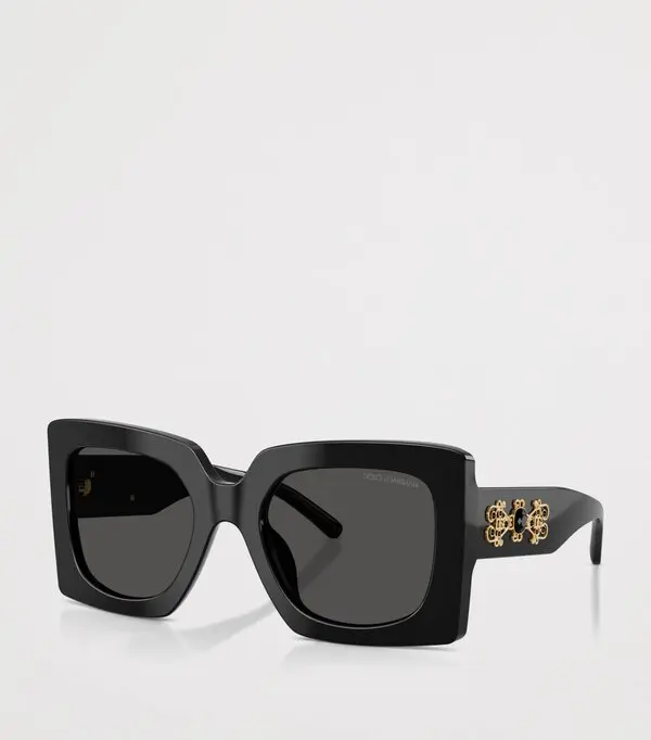 Dolce & Gabbana Embellished Square Frame Sunglasses