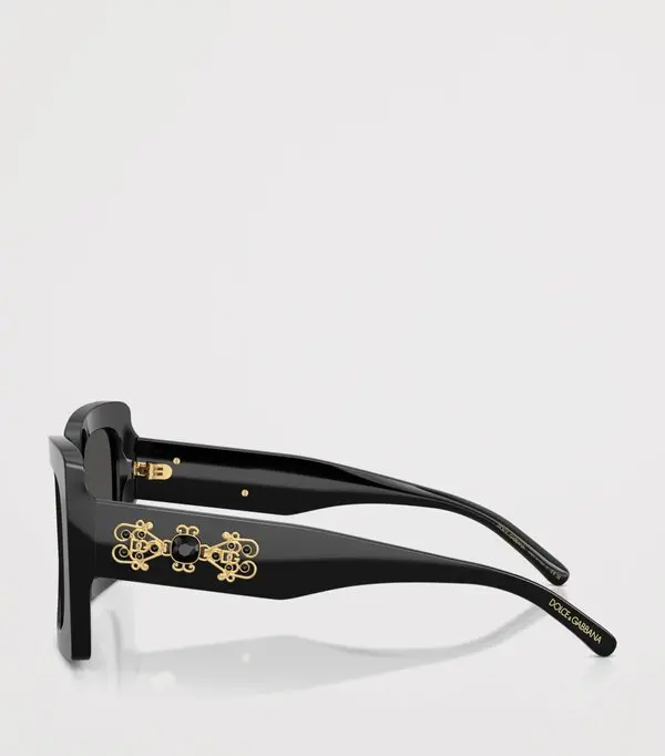 Dolce & Gabbana Embellished Square Frame Sunglasses