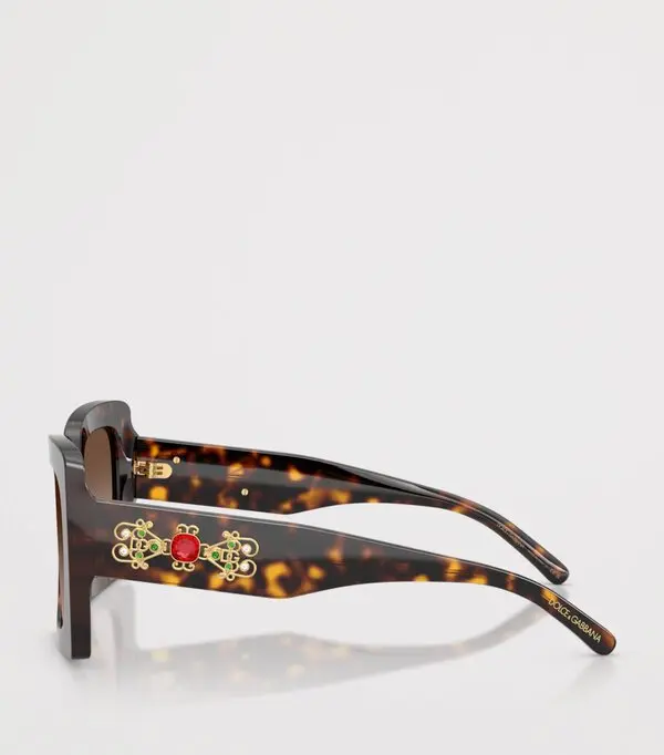 Dolce & Gabbana Tortoiseshell Square Sunglasses