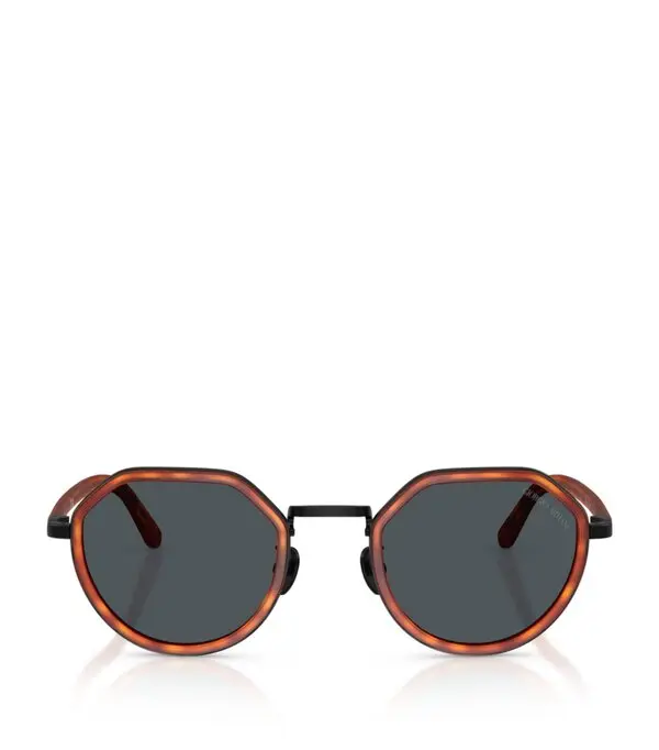 Giorgio Armani Metal Round Sunglasses