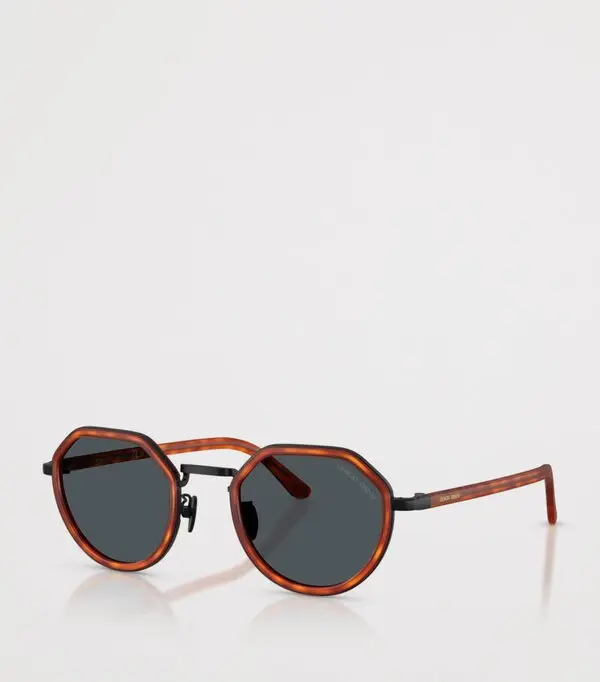 Giorgio Armani Metal Round Sunglasses