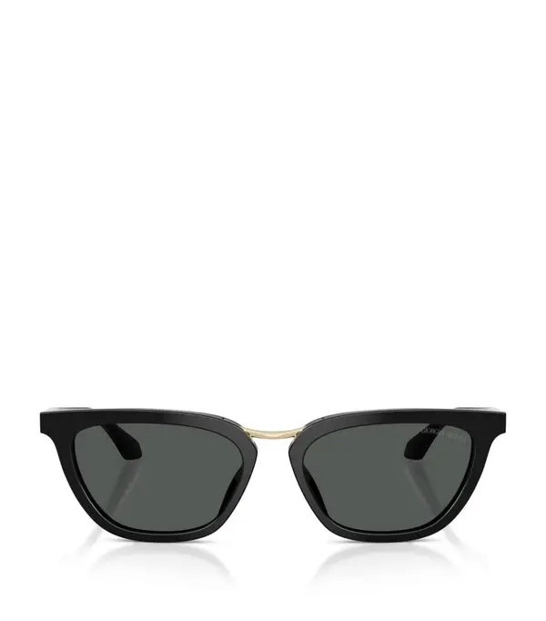 Giorgio Armani Acetate Butterfly Sunglasses - Black