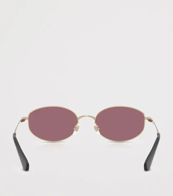 Burberry Oval Sunglasses - Gold
