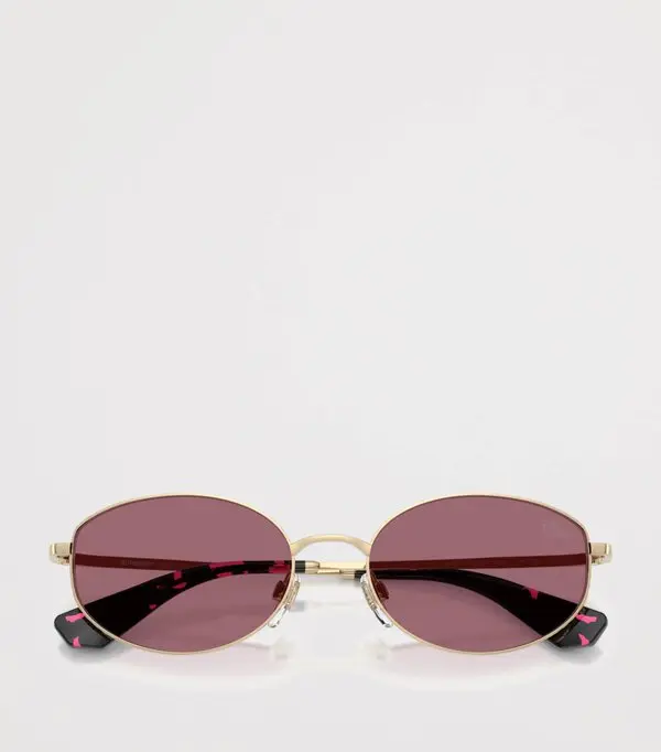 Burberry Oval Sunglasses - Gold