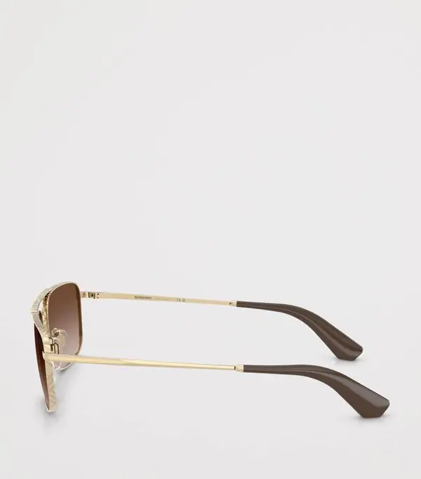 Burberry Metal Be3170 Pilot Sunglasses