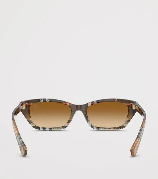 Burberry Acetate Rectangle Sunglasses - Brown