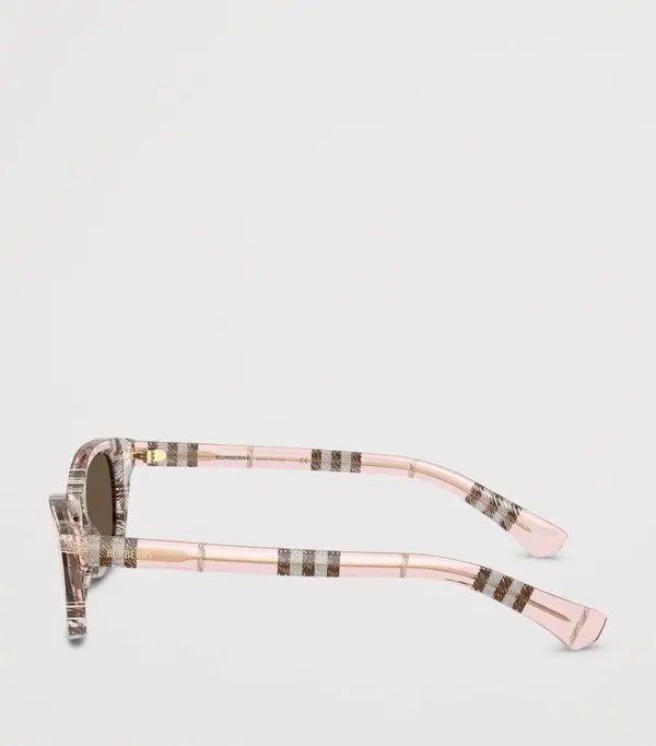 Burberry Acetate Rectangle Sunglasses - Pink